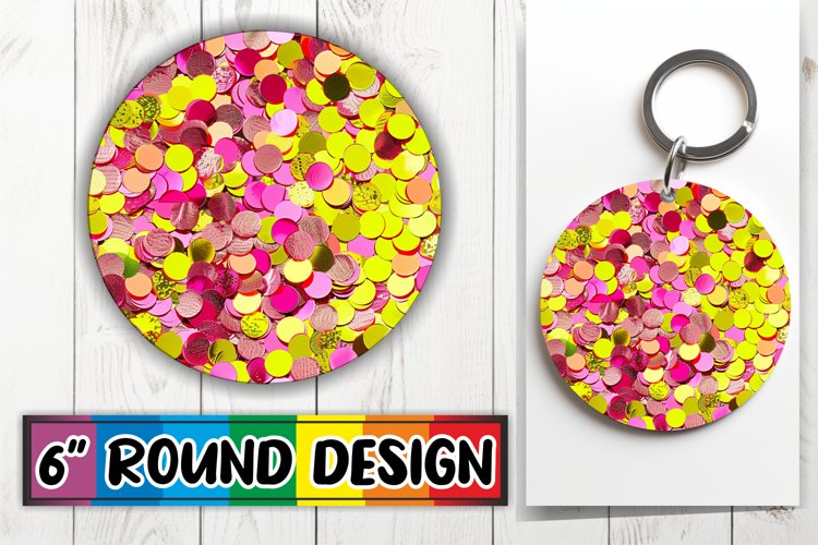 Glitter Shine Round Design