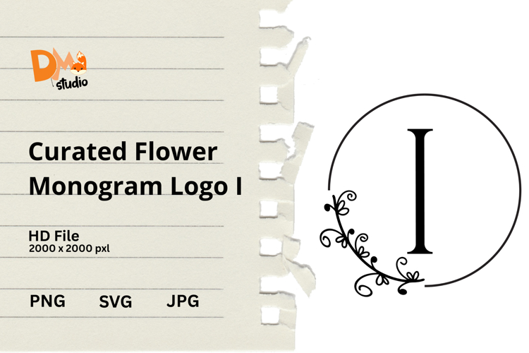 Curated Flower Monogram Logo (6068449)