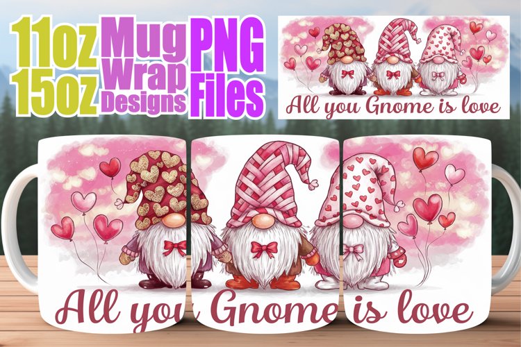 Gentle smiles 11oz 15oz sublimation wrap, Love (5102771)