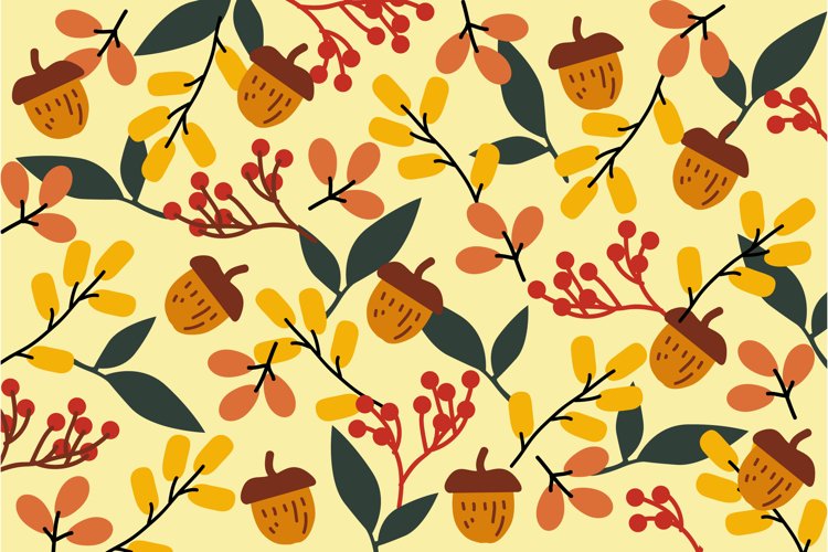 Flat Autumn Background