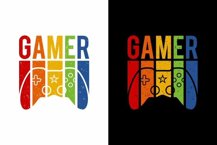 Gamer svg - Gaming svg - Gamer text with Controller