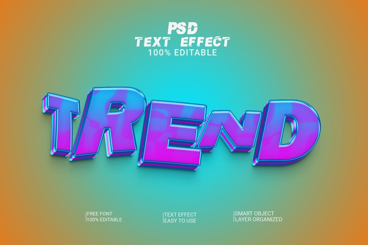 Trend 3d Text Effect Style (2258365)