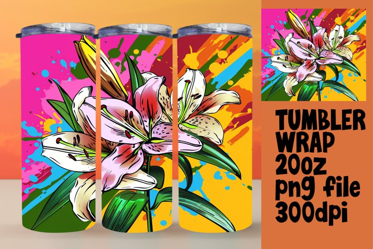 Lively Floral Pattern Sublimation Wraps (3827510)