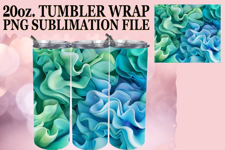 Artistic Inflated Pattern Tumbler Wrap Assortment