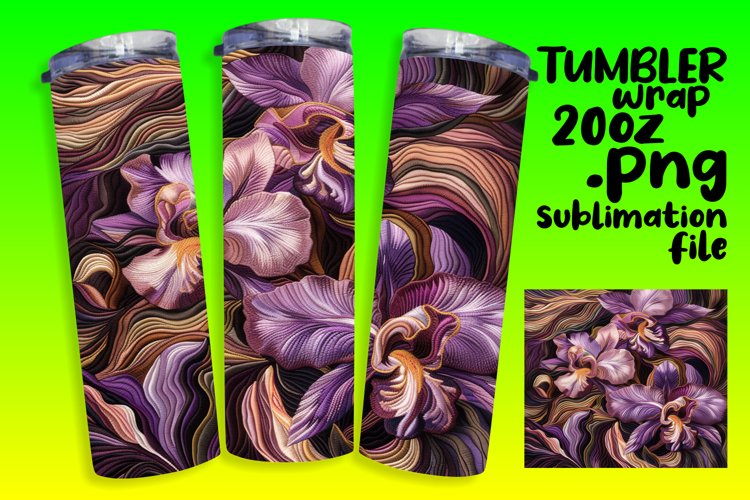 Vibrant Abstract 3D Tumbler Wrap