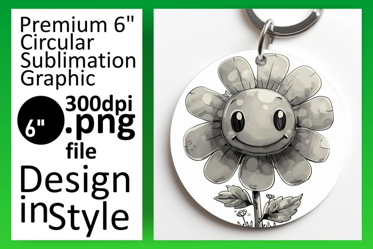 Nostalgic Retro Blooms: Round Designs PNG (3846341)