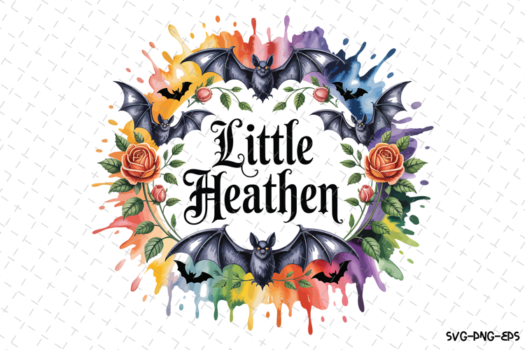 Little Heathen Svg | Halloween Svg | Svg Cut Files (5773012)
