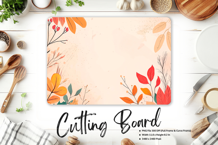 Flower Cutting Board Kitchen Chopping Board (5363041)