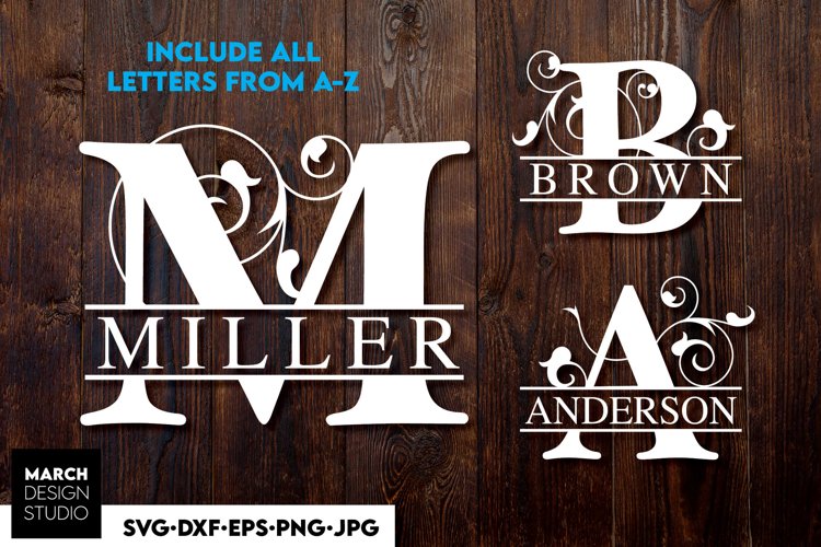 Monogram SVG, Letter Monogram SVG, Monogram SVG Files