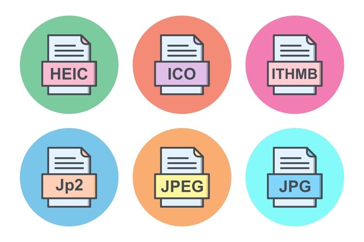 Set Of File Formats Icons (451849)