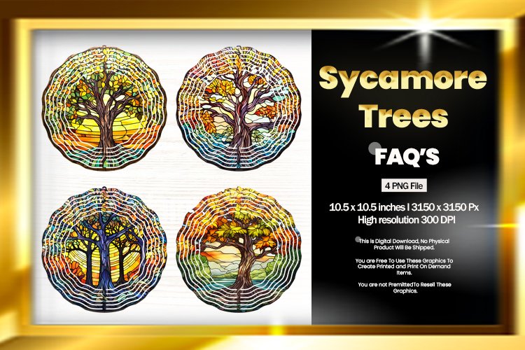 Sycamore Trees Wind Spinner - 04 Variations