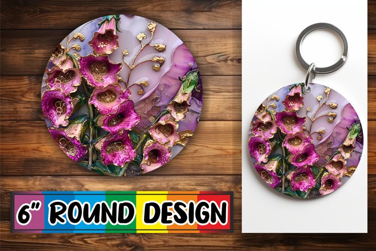 Luxe Floral Gold Sublimation Discs