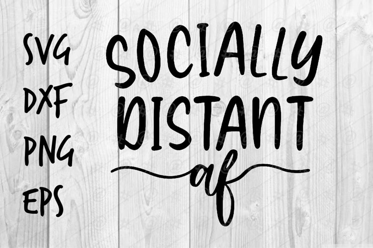 Socially Distant af SVG design