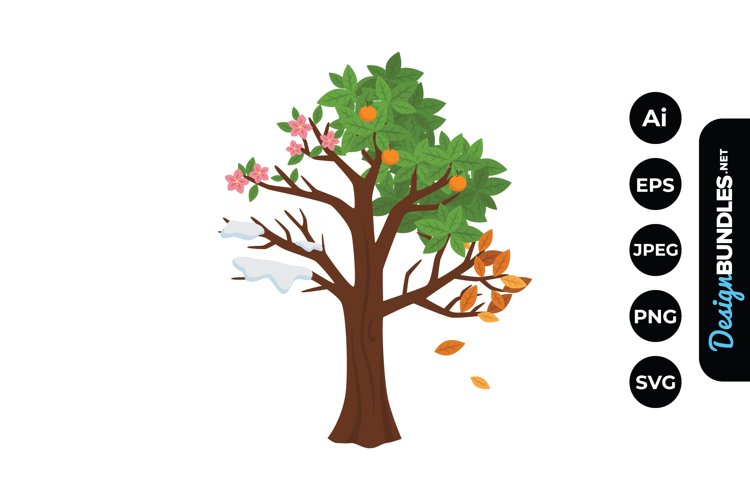 Seasons Tree Illustrations