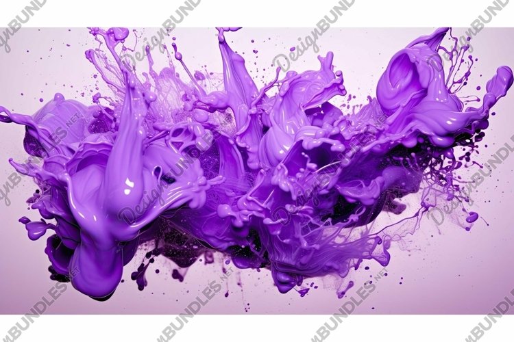 solid purple paint splash