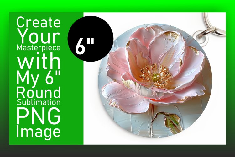 3D Spring Bloom: Floral Round Designs PNG (3846558)