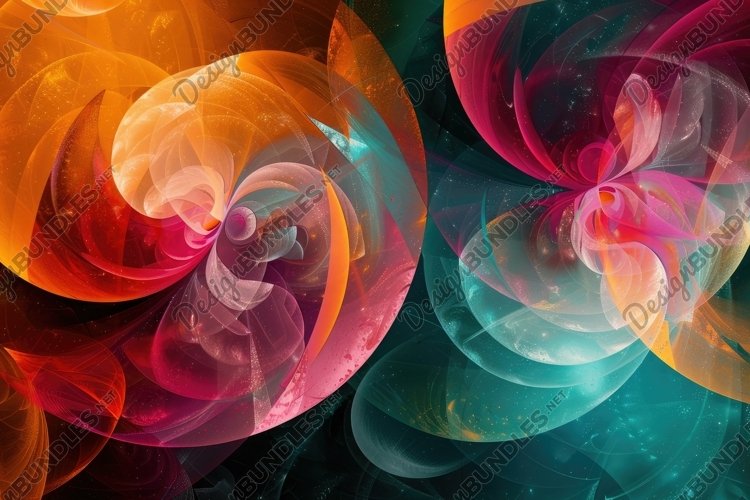 Abstract Swirling Artwork Background Wallpaper