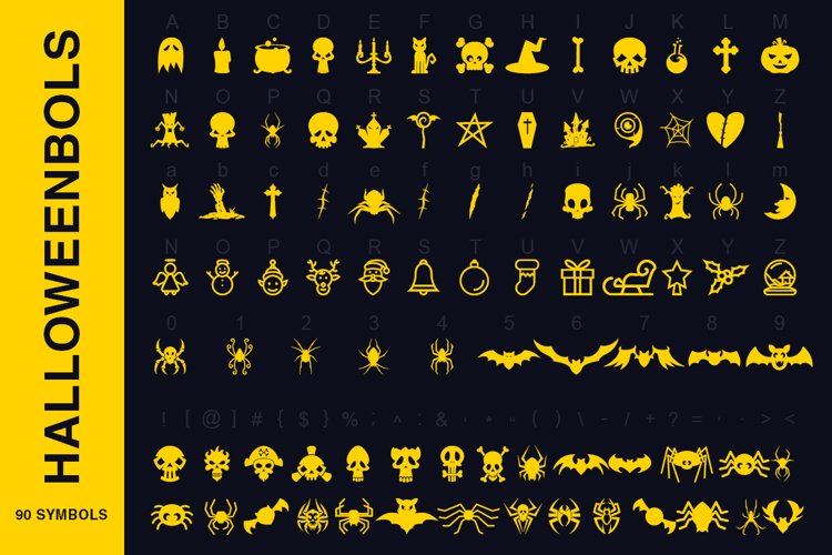 Symbols Font Collection - 450 Elements - Free Font of The Week | Font ...