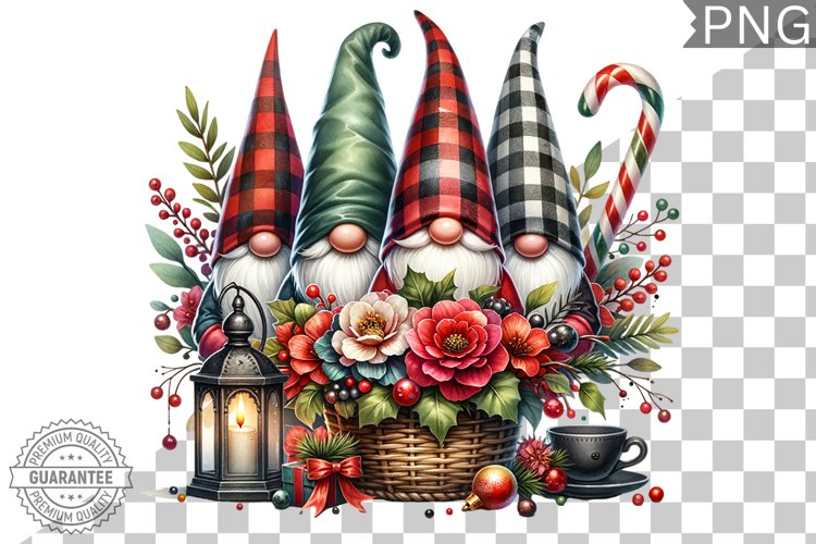 Christmas Gnome Sublimation Clipart