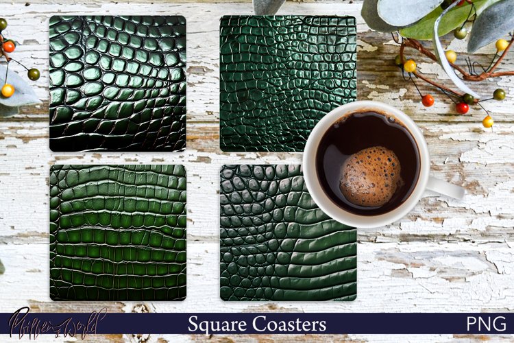 winter Square Coasters