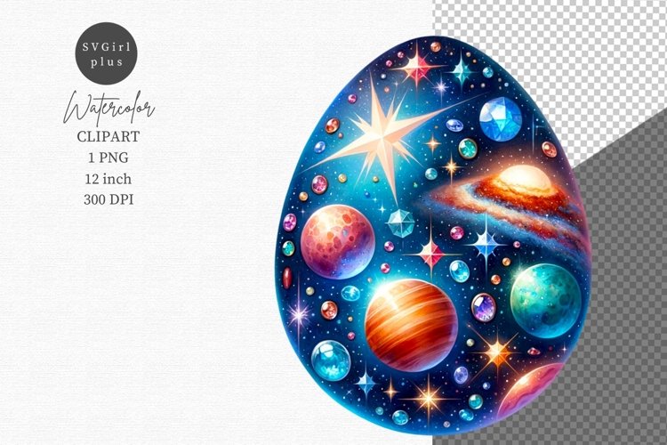 Celestial egg clipart, Easter clipart, Spring clipart