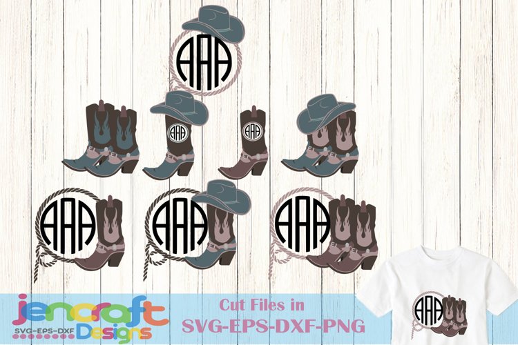 Cowboy Svg, Cow boy Monogram Cowgirl Hat Monogram bundle