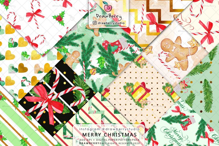 Christmas Seamless Digital Pattern DP050