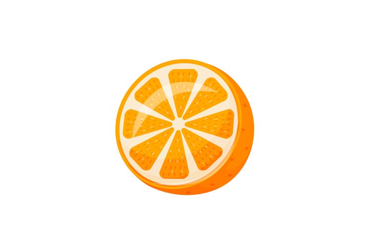 Orange cartoon vector illustration