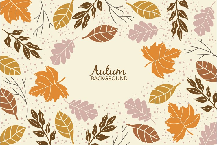Flat Autumn Background