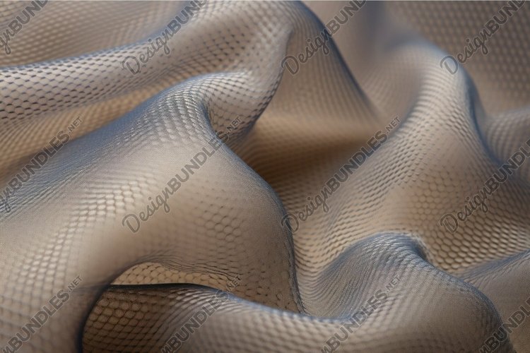 Elegant wavy fabric texture close-up