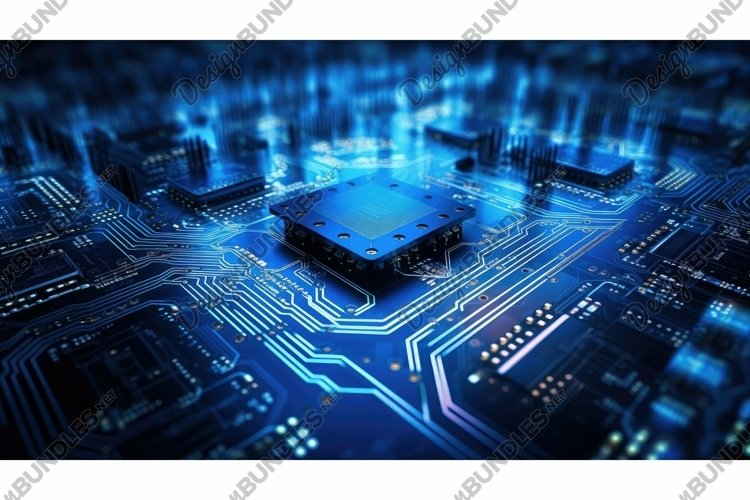 led tech background light