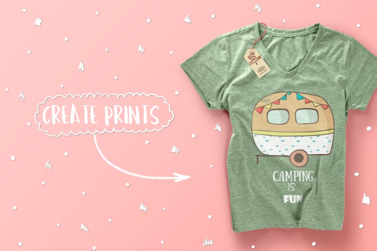 Lets Go Camping - Free Design of The Week | Design Bundles