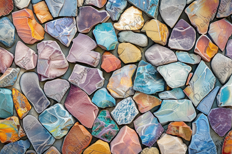 Multicolored Stones Background Wallpaper