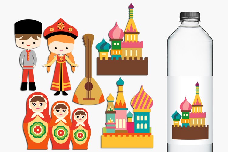 Russia cultural graphics and illustrations