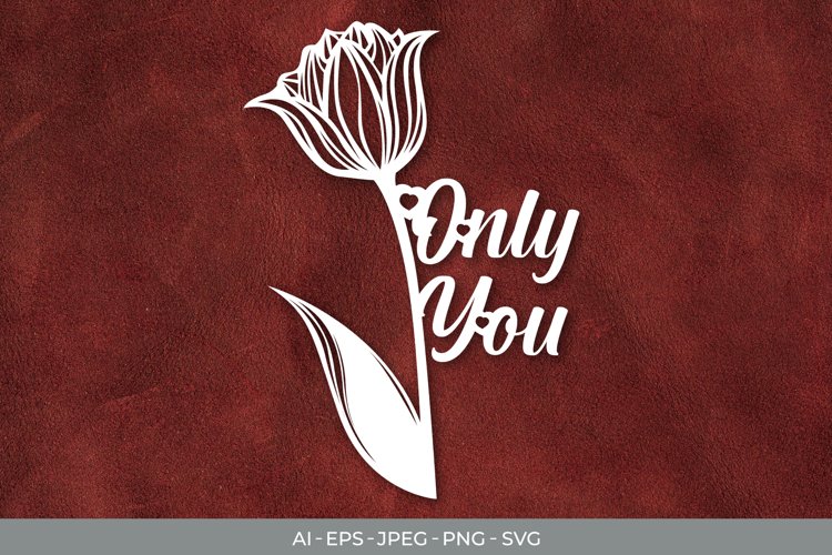Only You Papercut SVG