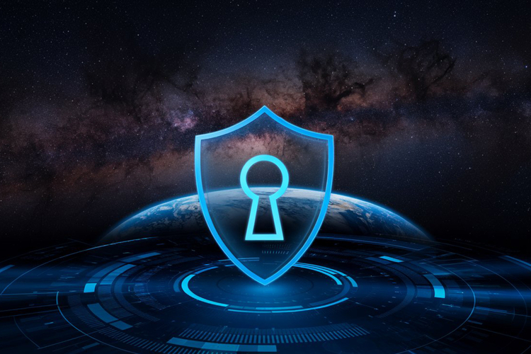 cybersecurity, shield, lock, protection, digital, security