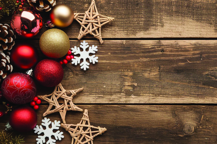 Christmas, decorations, ornaments, baubles, red, gold, stars