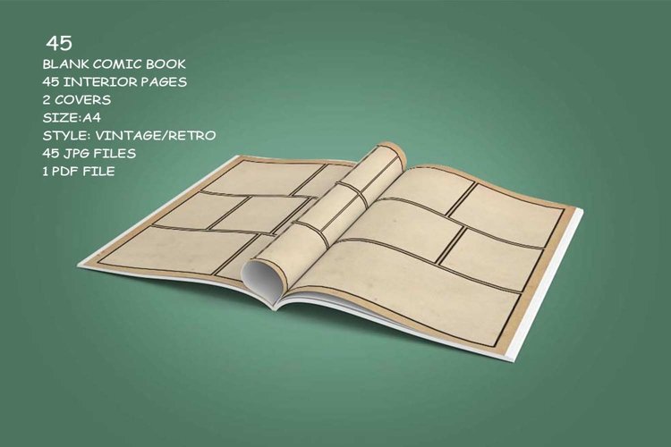 Free Customizable Templates download - Blank Comic Book Interior Pages ...