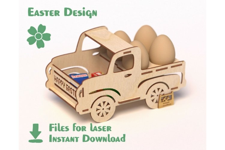 Easter Truck - Laser Cut Files