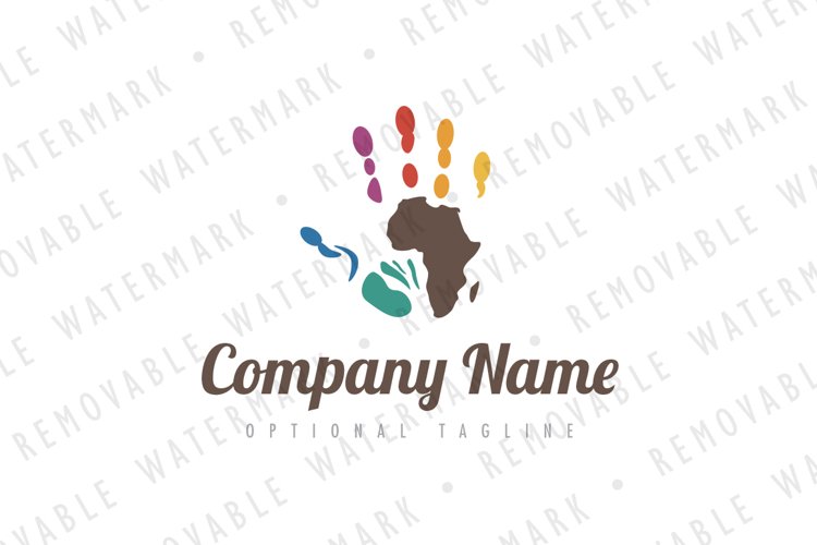 Hands for Africa Logo (113143) | Logos | Design Bundles