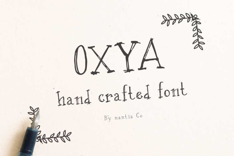 OXYA | Hand crafted Font