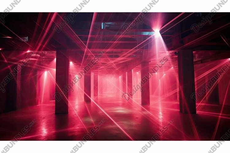 walls pink lasers
