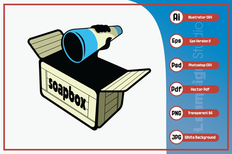 Soapbox - Vector illustration