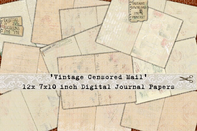 Vintage Junk Journal |Letters| Printable | 12 Pages