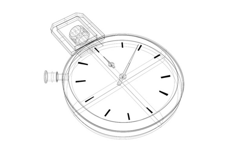 Stopwatch Wireframe (5449)