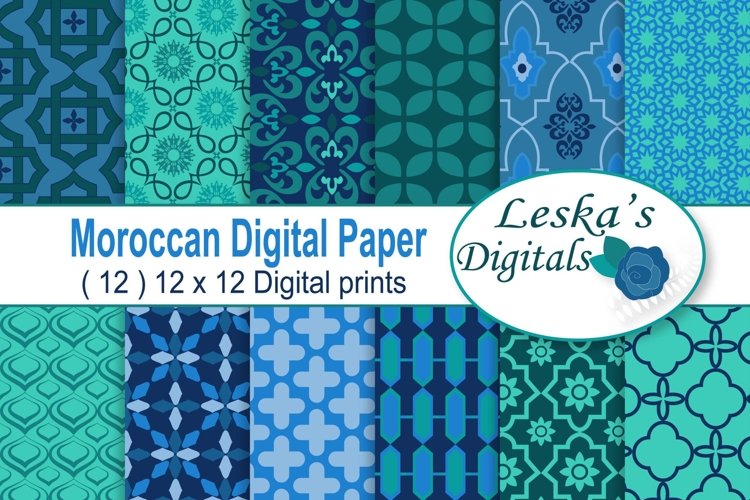 Moroccan Digital Paper Patterns (13126)