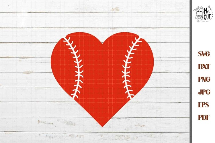 Baseball Heart SVG | Design Bundles
