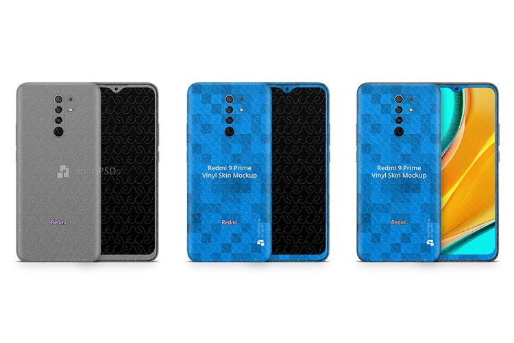 Xiaomi Redmi 9 Prime2020 PSD Skin Mockup Template