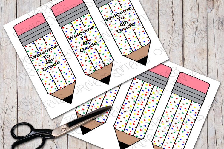 Pudgy Pencils 4th Grade Pattern Printable Bookmark Set