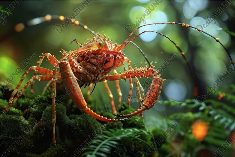 Intricate Arthropod antient fantasy image. Generate Ai